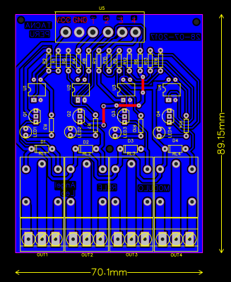 Modulo de Rele 12V - OSHWLab