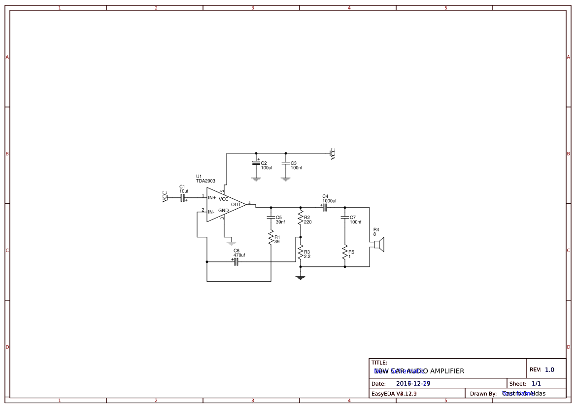 audio amp - OSHWLab