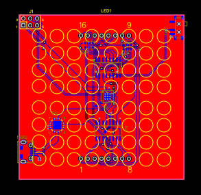 Programmable 8x8 LED matrix - EasyEDA open source hardware lab