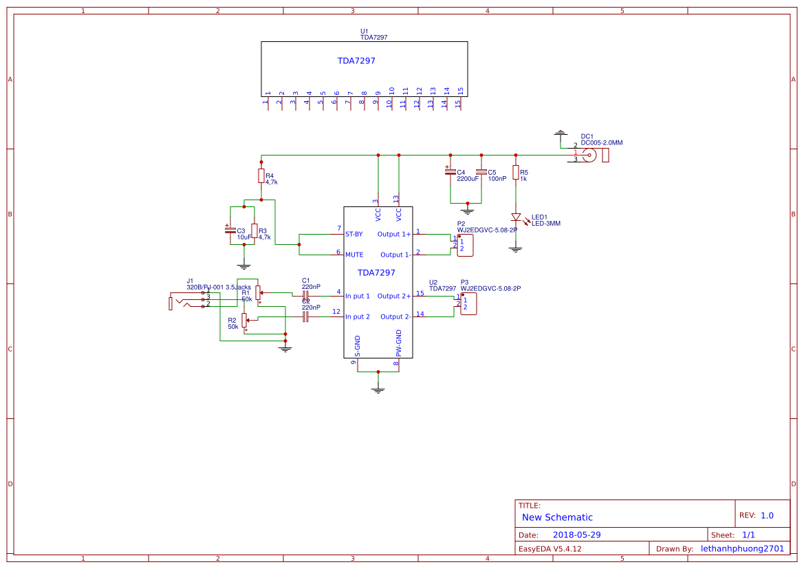 Mạch âm thanh TDA7297 - Platform for creating and sharing projects ...