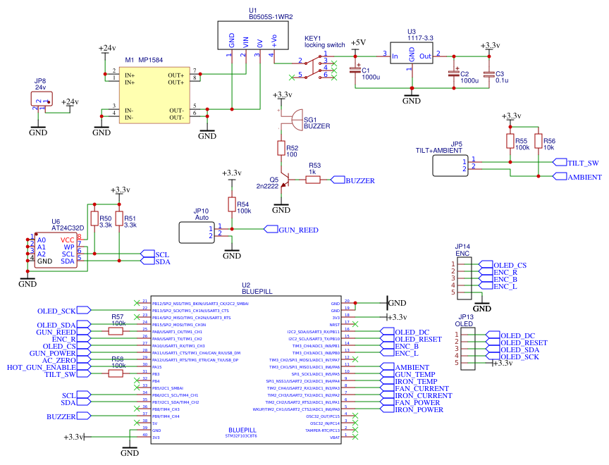 Alexander T12 retraced PCB - OSHWLab
