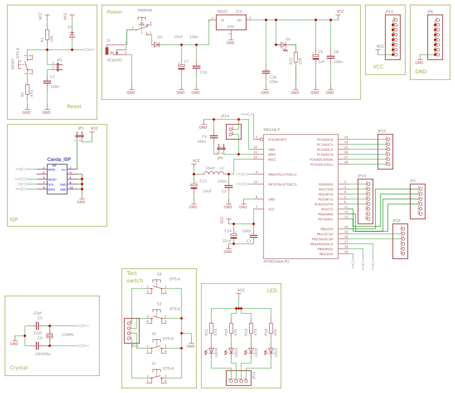 Moja plytka AVR - EasyEDA open source hardware lab