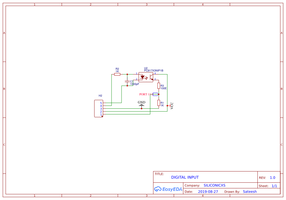 Digital Input Easyeda Open Source Hardware Lab