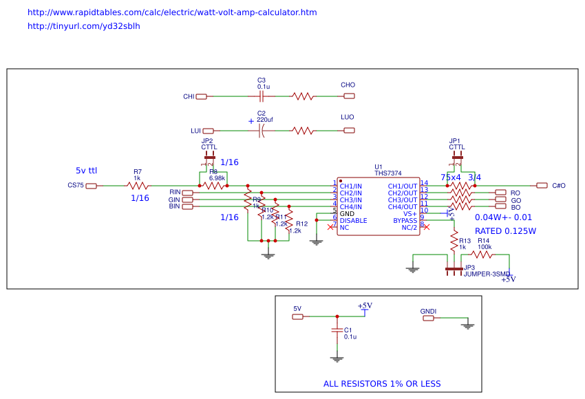 SNES Mini RGB and S-Video THS7374 FINAL copy - EasyEDA open source ...