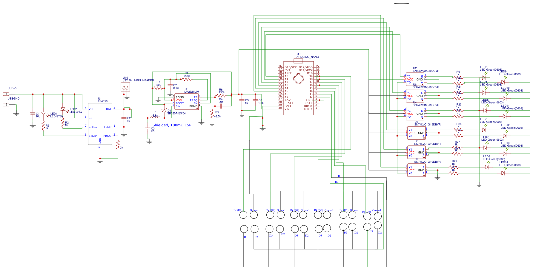 Capstone battery and boost board - OSHWLab