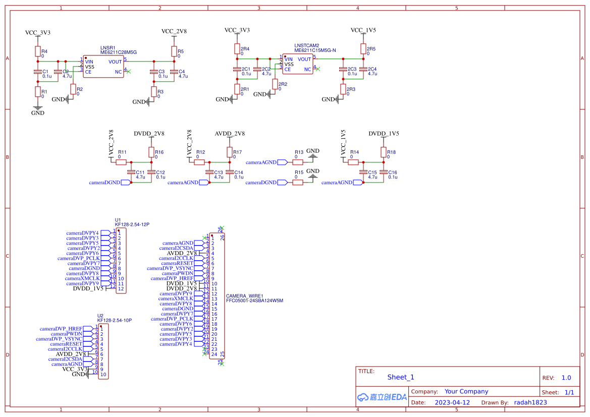 Dora camera_shield - EasyEDA open source hardware lab