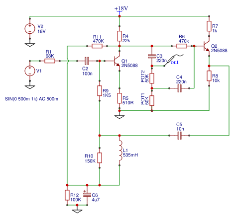 Inductor Wah Wah simulation - OSHWLab