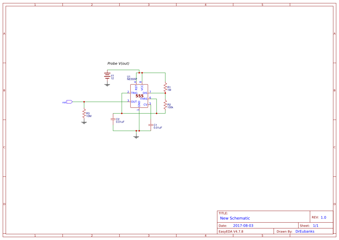 555 Timer Pulse Source - EasyEDA open source hardware lab