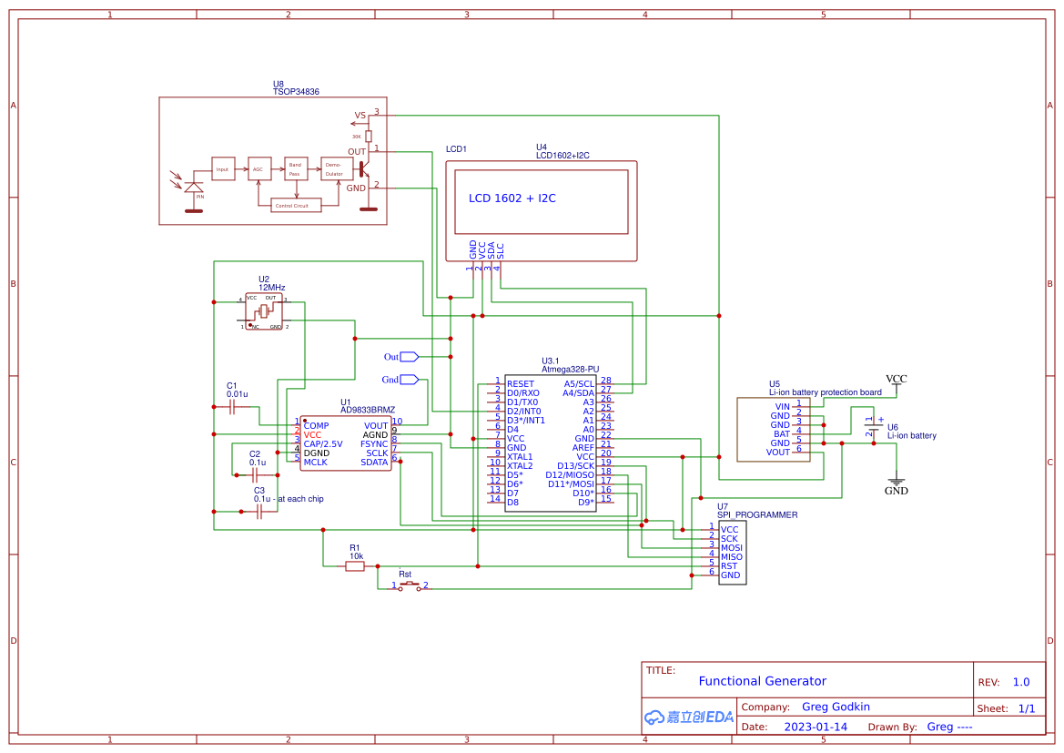 FunctionalGenerator - EasyEDA open source hardware lab