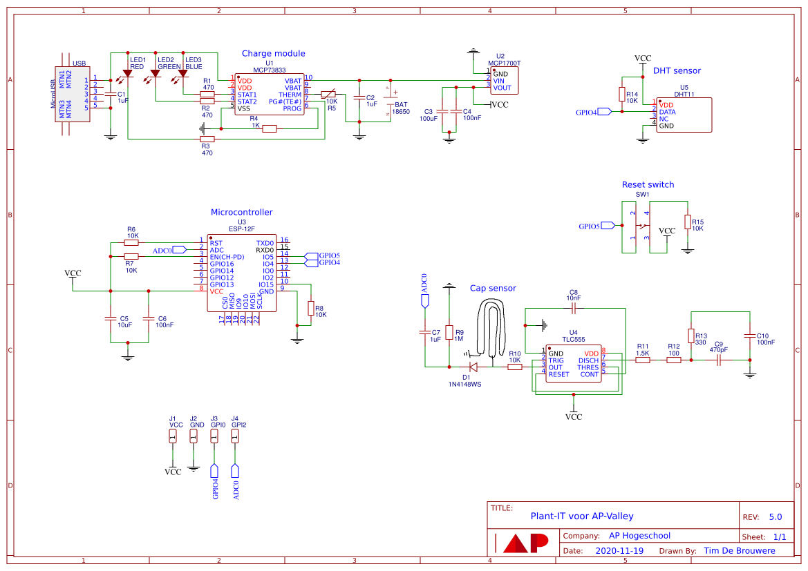 PlantIT v5 - EasyEDA open source hardware lab