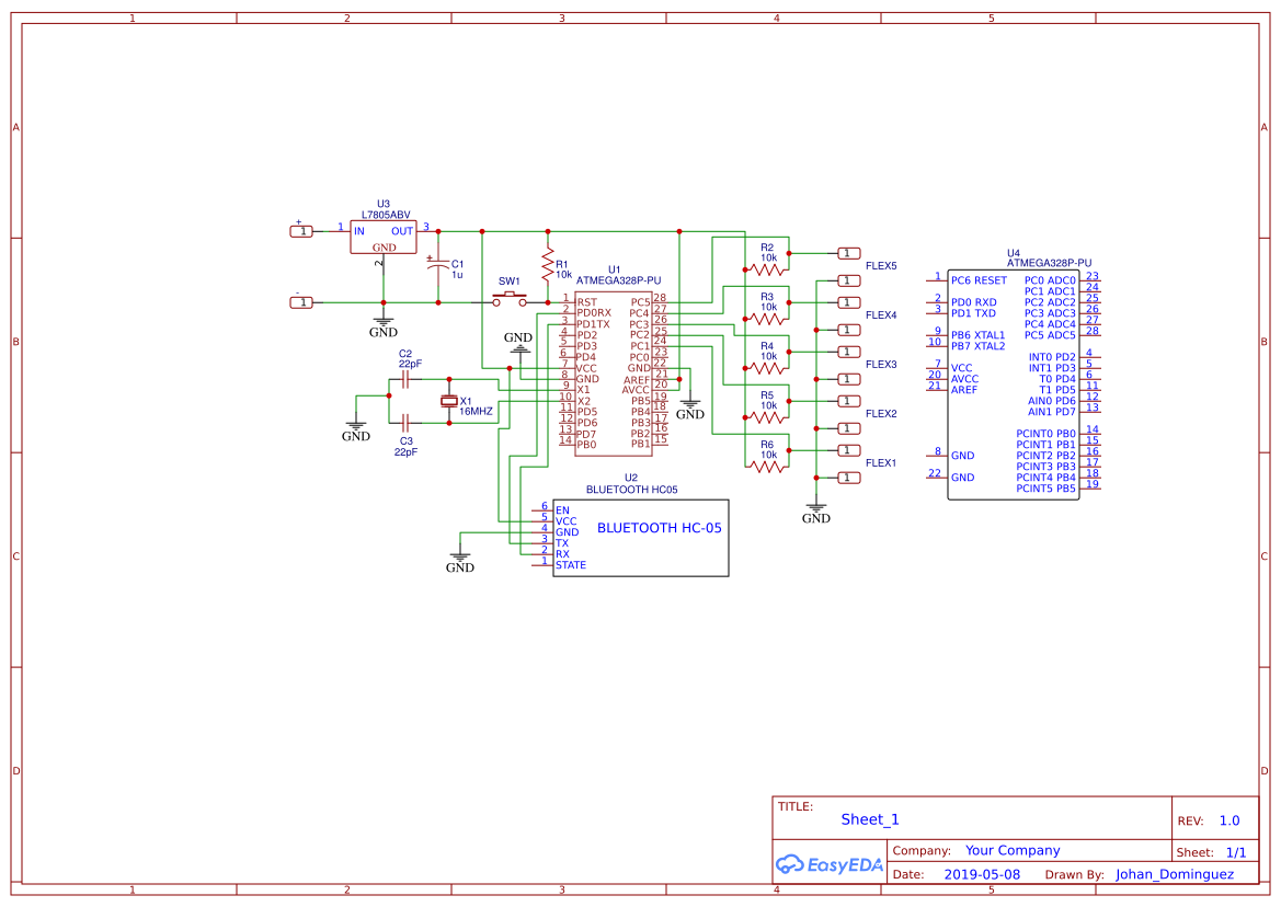 PCB ATMEGA 328P-PU EMISOR - EasyEDA open source hardware lab
