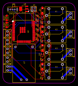 4 Ch WiFi + Manual Relay esp32 - OSHWLab