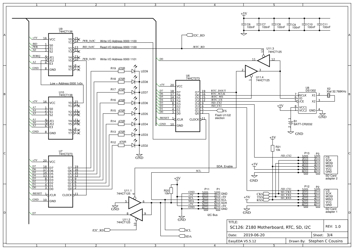 SC126 v1.0 Z180 Motherboard for RC2014 copy - OSHWLab