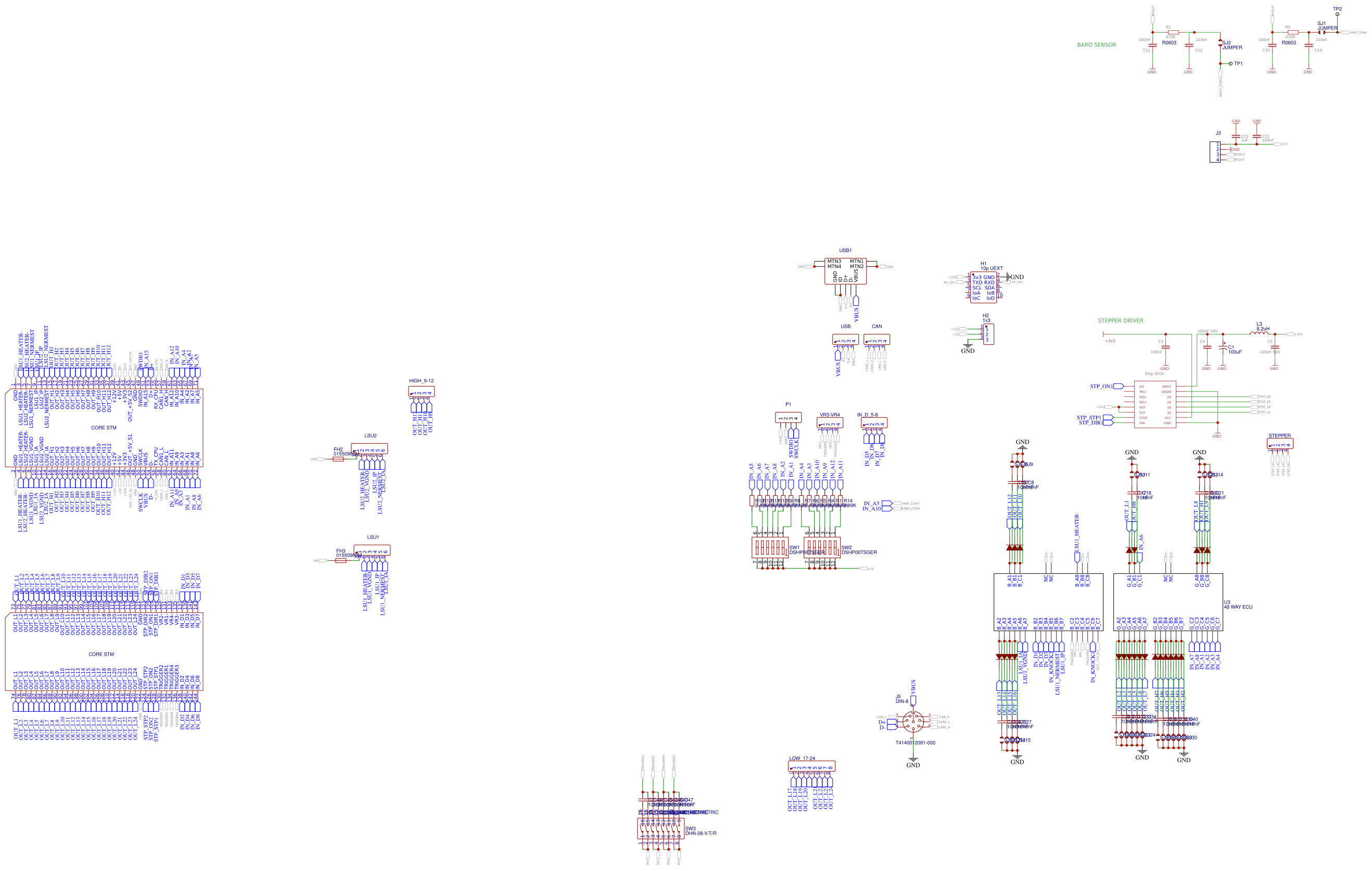 48 way core8 adapter V2.2 DBW - OSHWLab