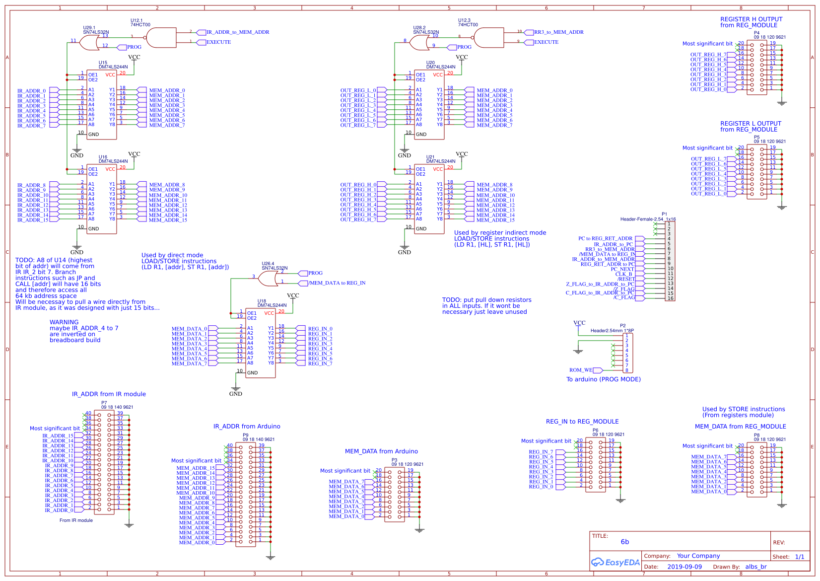 6 - Program Counter & Memory - EasyEDA open source hardware lab