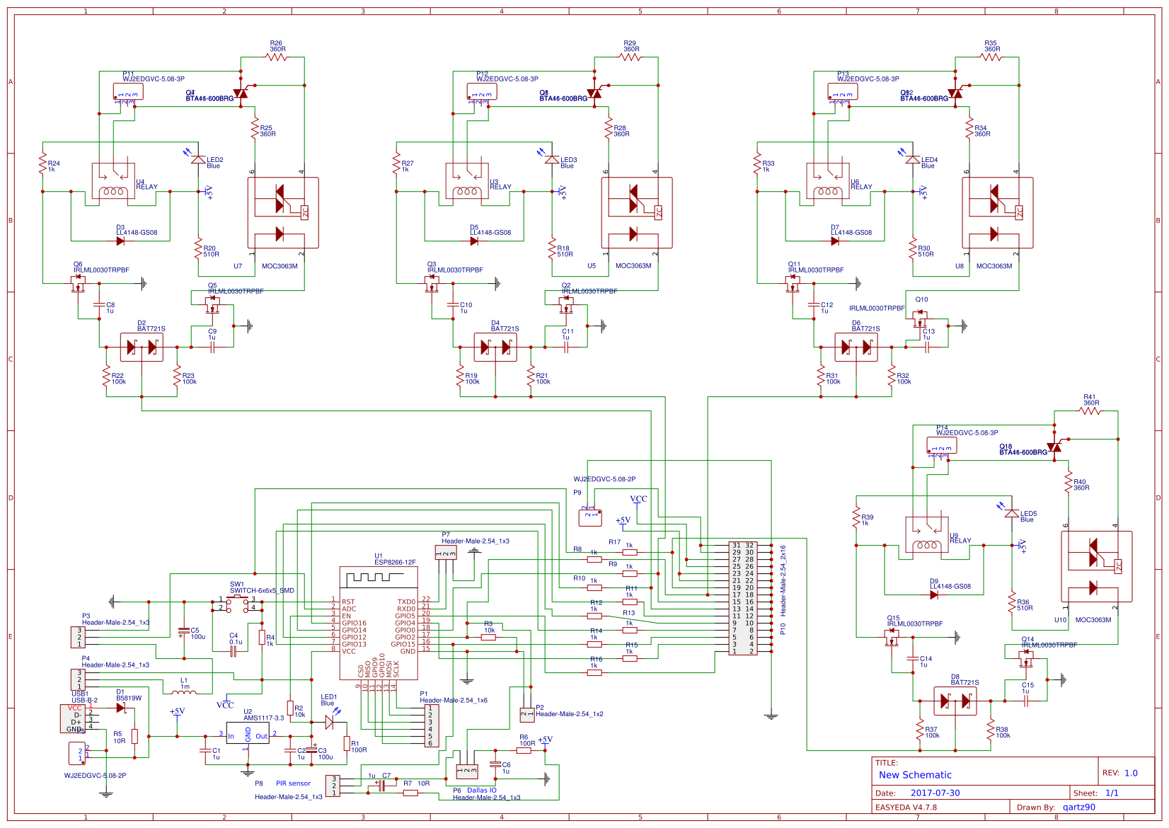 ESP 12F MEGA D API - EasyEDA open source hardware lab