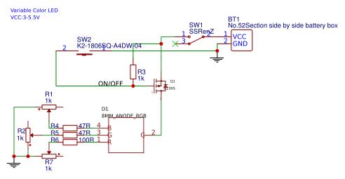 Variable Color LED - EasyEDA open source hardware lab