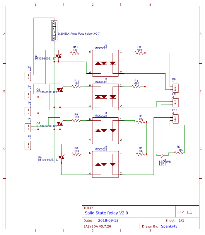 Solid State Relay - EasyEDA open source hardware lab
