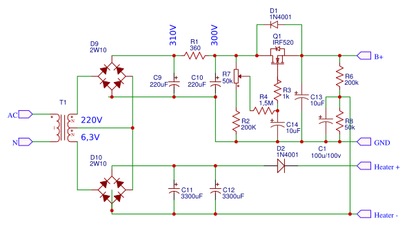 Preamp PSU - Platform for creating and sharing projects - OSHWLab