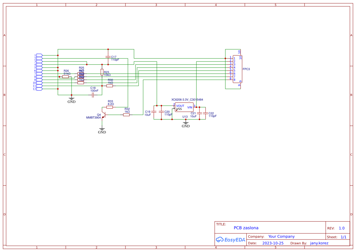 Display PCB - OSHWLab