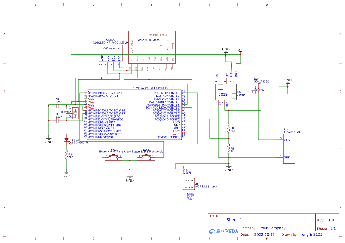MPU SMD version - EasyEDA open source hardware lab
