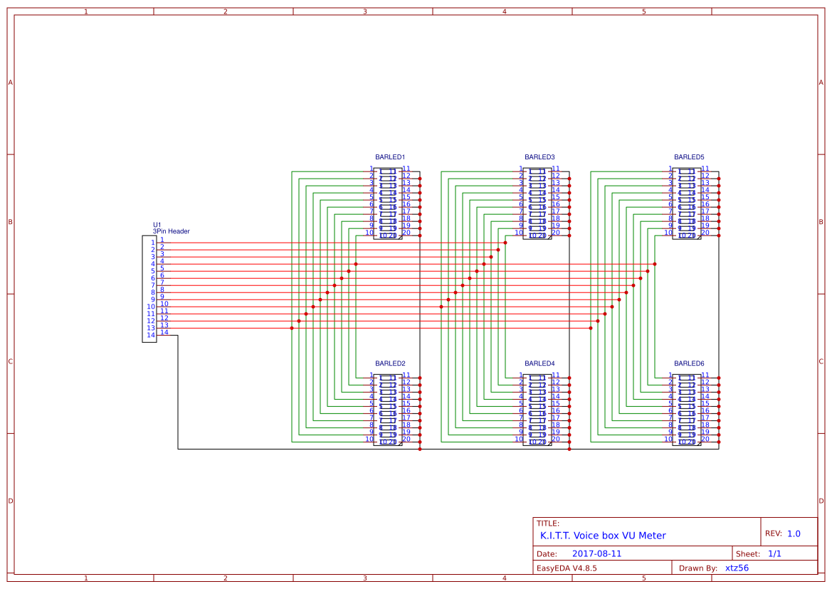 Knight rider VU display - OSHWLab