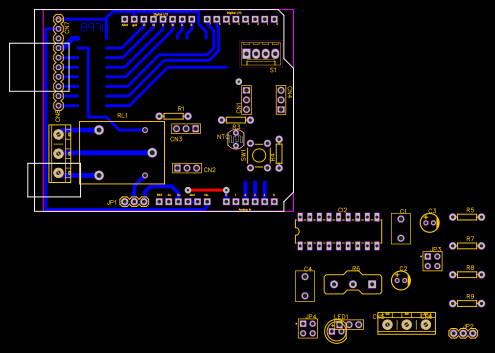 Shield Rele - EasyEDA open source hardware lab