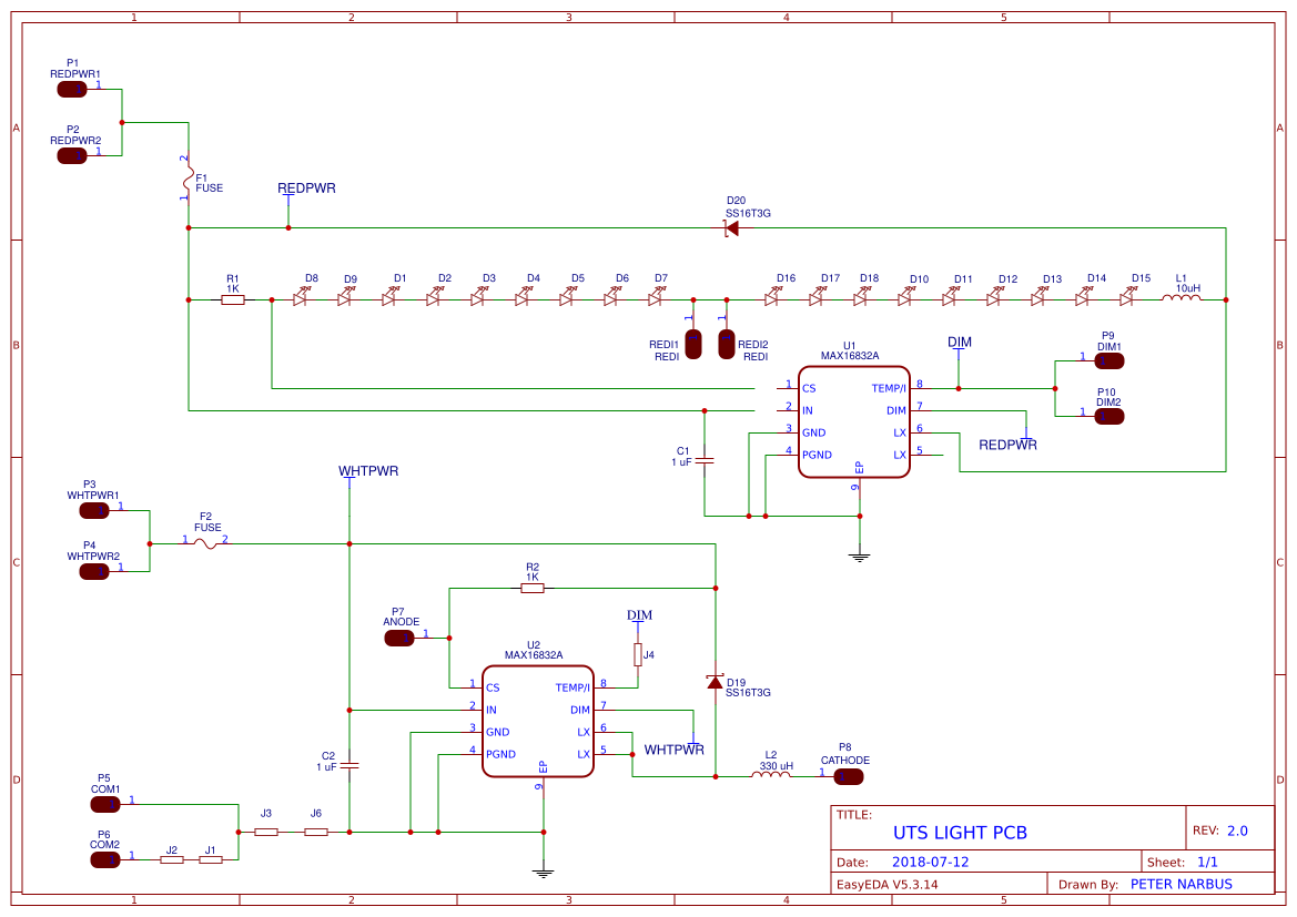 UTS Light - EasyEDA open source hardware lab