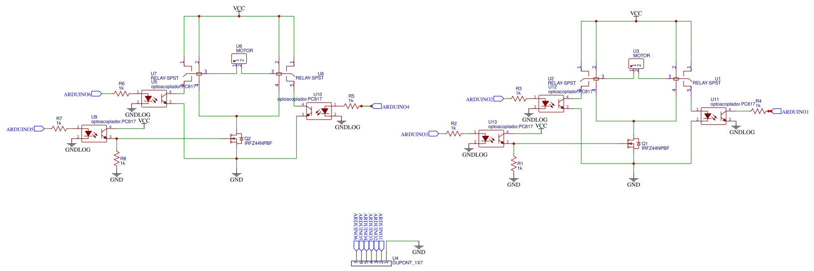 Puente h reles - EasyEDA open source hardware lab