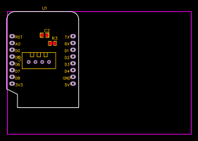 DHT shield for WEMOS D1 MINI - EasyEDA open source hardware lab