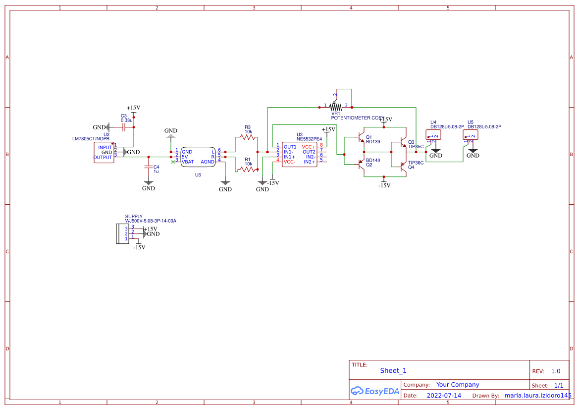 Project Eletronic Analogic - EasyEDA open source hardware lab