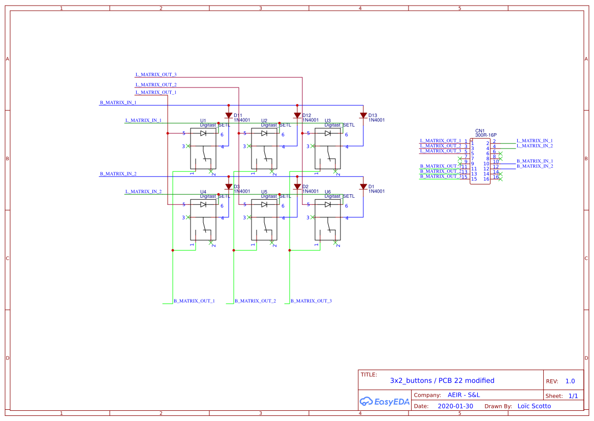 3x2_matrix_button - EasyEDA open source hardware lab