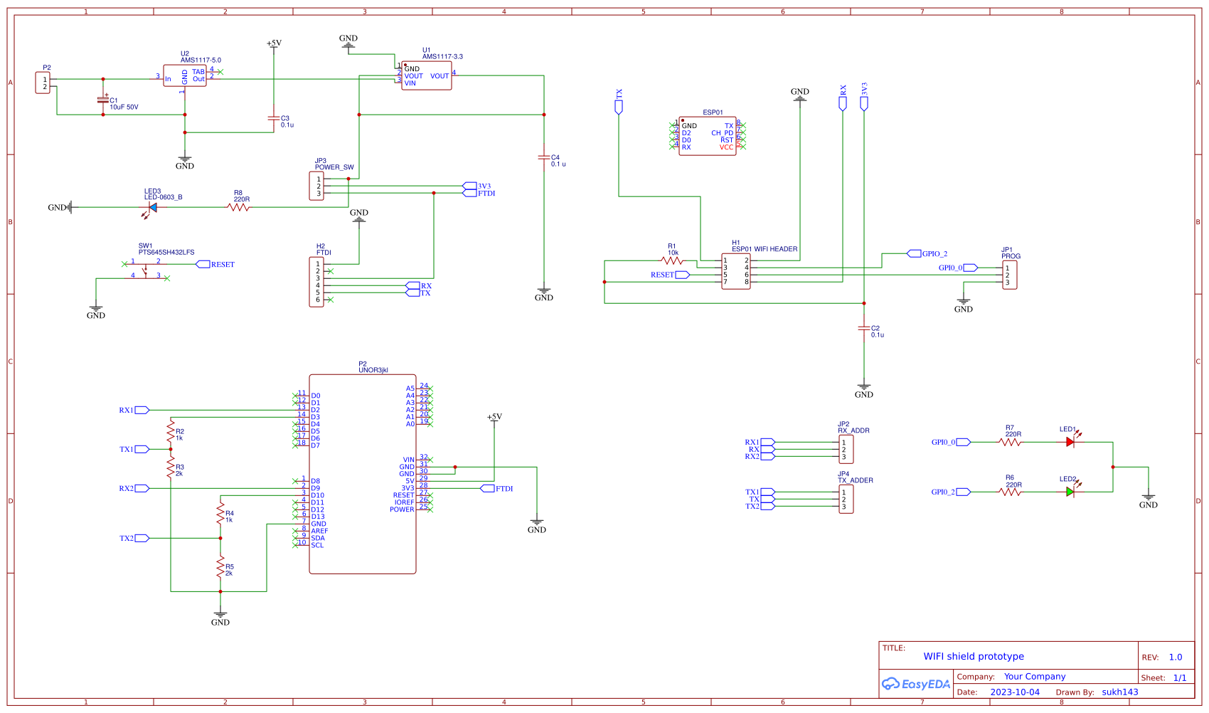 Wifi shield prototype SUKH5913 - Platform for creating and sharing projects - OSHWLab