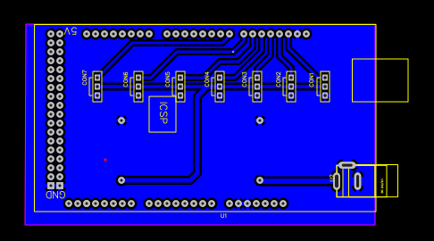 Arduino Mega 7 servo shield - OSHWLab