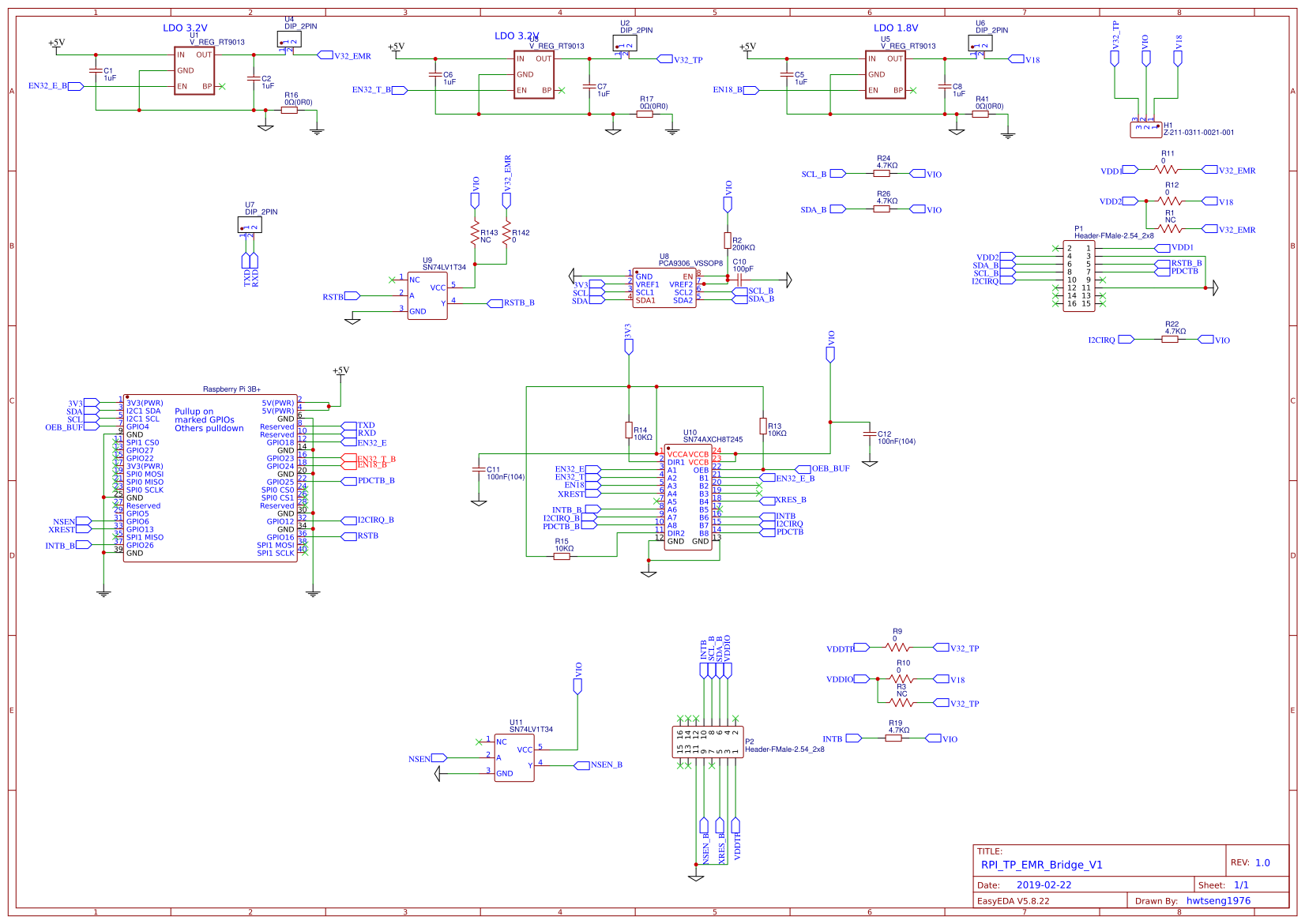 RPI_TP_EMR_Bridge_V1 - OSHWLab
