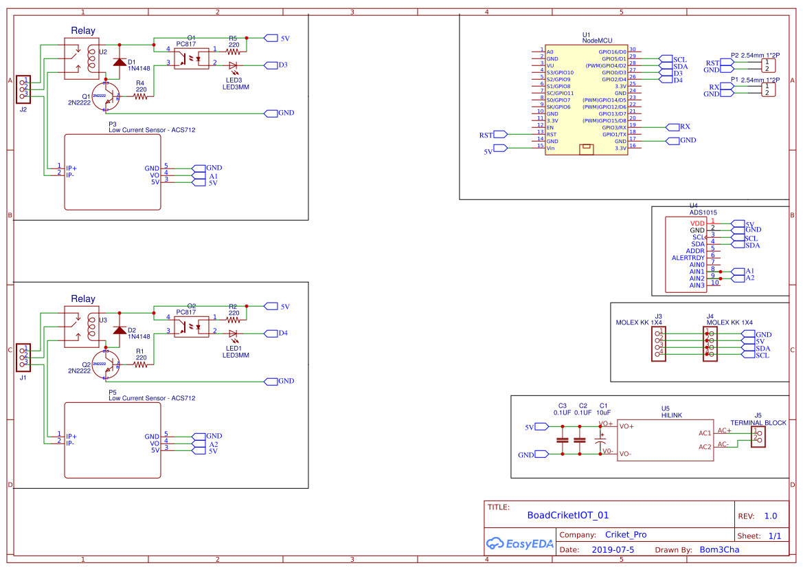 Projeact Criket_iot - Platform for creating and sharing projects - OSHWLab