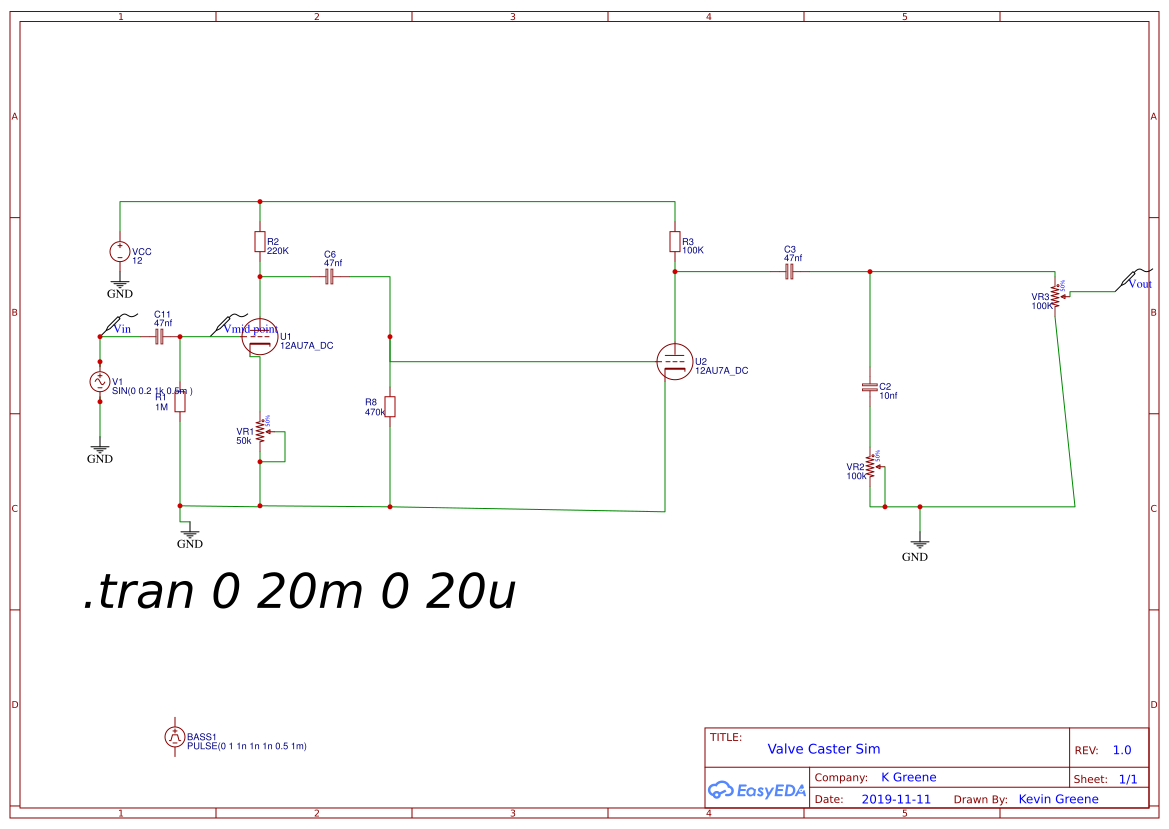 12au7 Preamp - OSHWLab