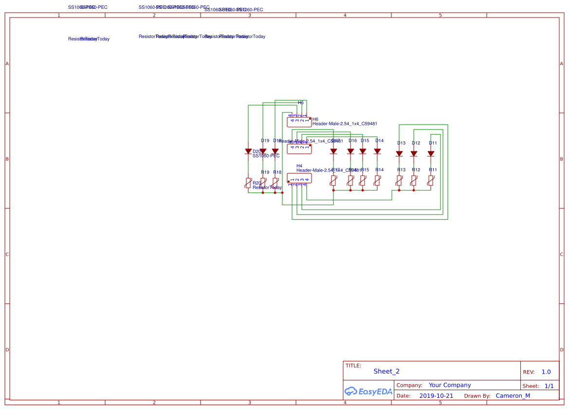 Led Readout Board Easyeda Open Source Hardware Lab