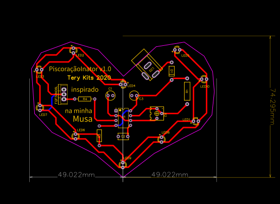 Pulsing Heart - OSHWLab