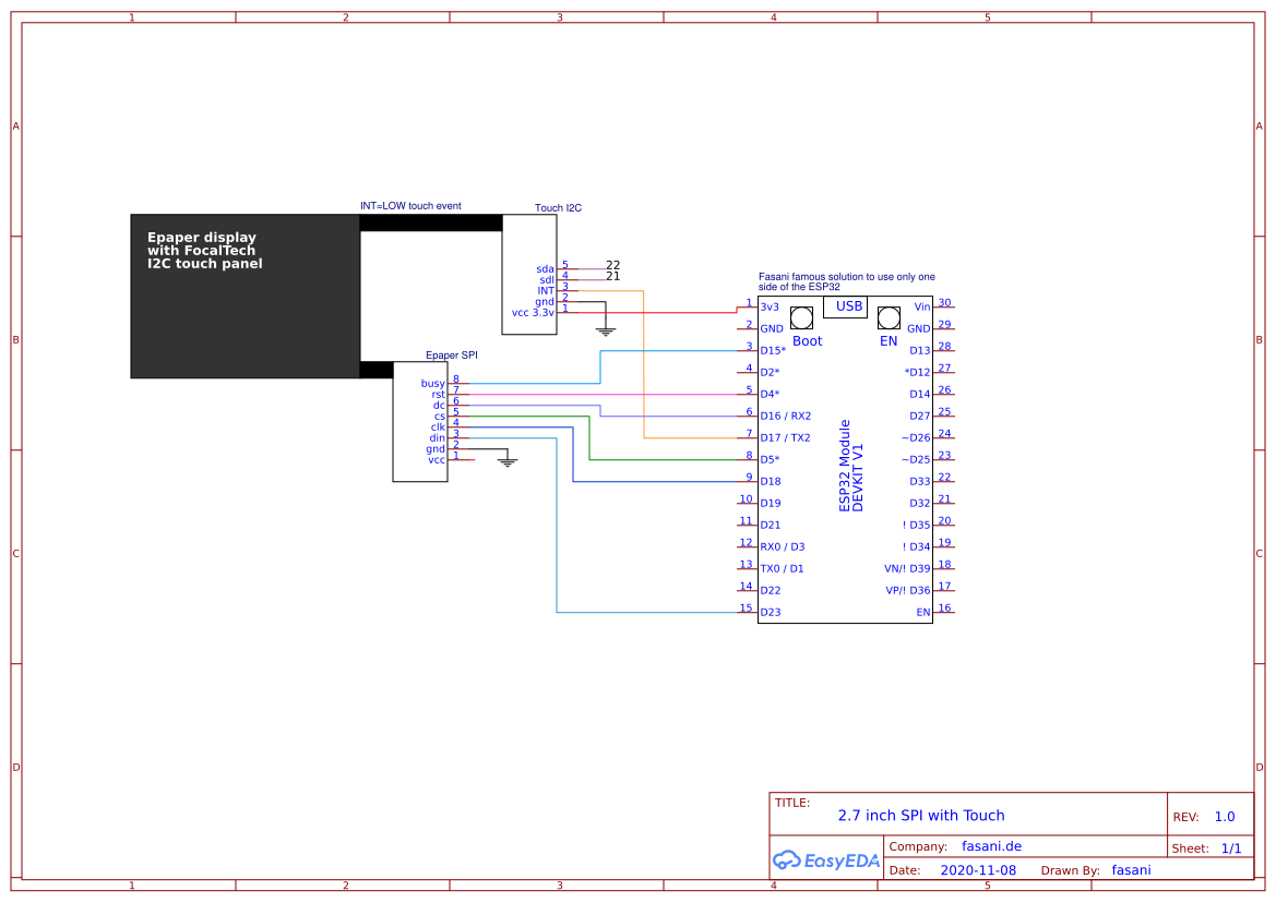 spi-epaper-touch - Platform for creating and sharing projects - OSHWLab