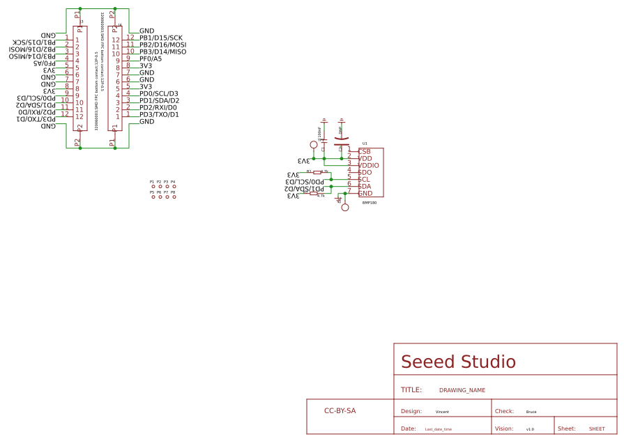Xadow - Barometer BMP180 v1.0 - OSHWLab