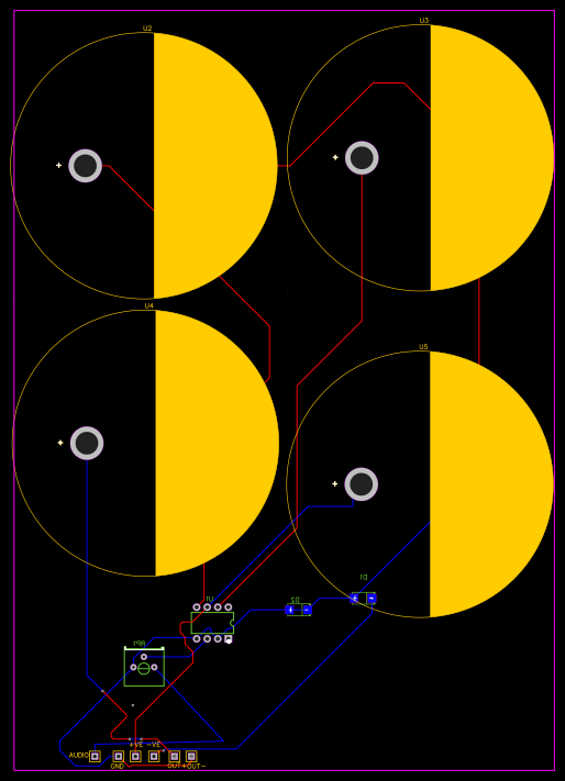 Low power audio amplifier - OSHWLab