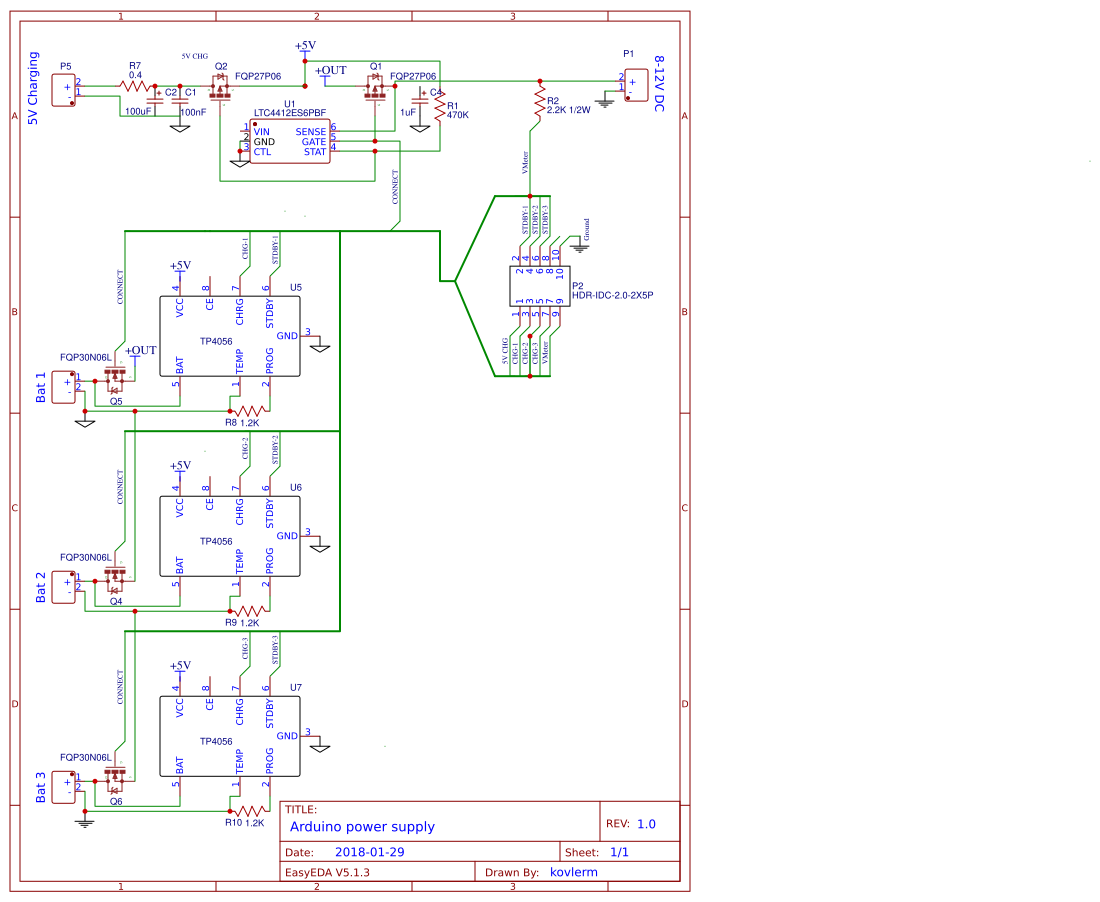 3 PCK Arduino power supply - EasyEDA open source hardware lab