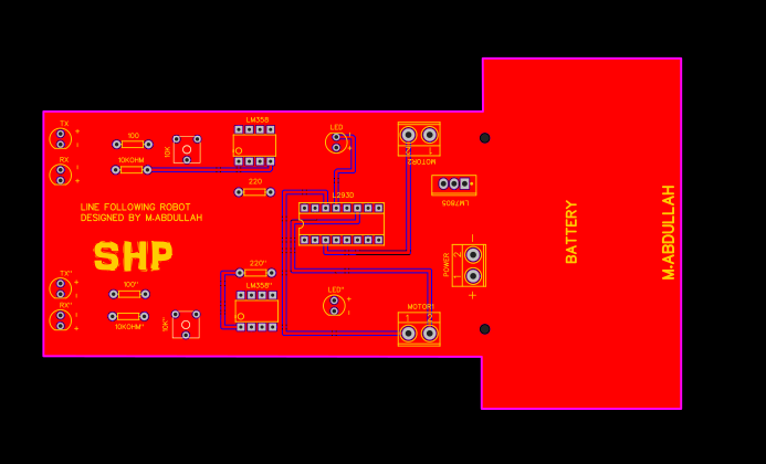 Line Following Robot - EasyEDA open source hardware lab