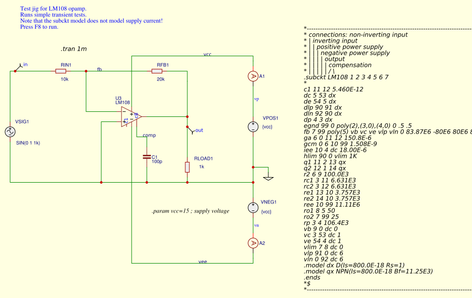 The EasyEDA 5 pin parameterised opamp model - EasyEDA open source hardware lab