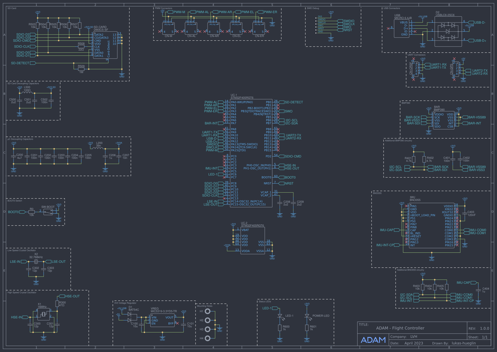 ADAM - FlightController - OSHWLab