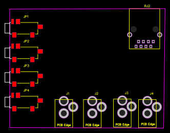 4 channel ethernet LED (power) - OSHWLab