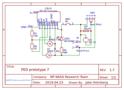 PED prototype 7 - EasyEDA open source hardware lab
