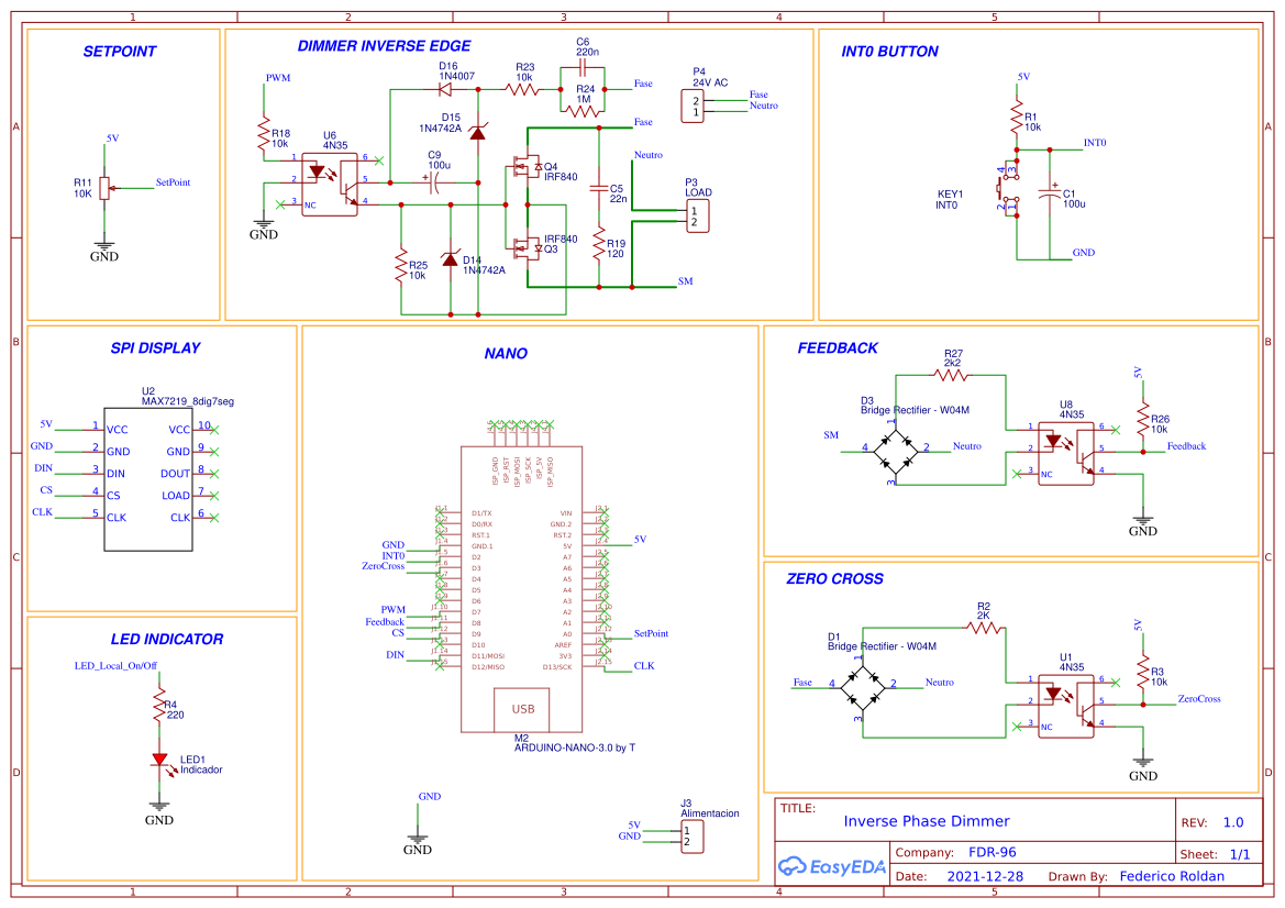 Inverse Phase Dimmer - OSHWLab