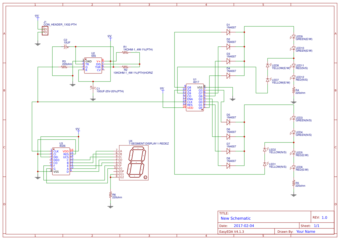 Traffic light controller - OSHWLab
